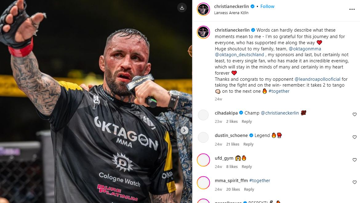 Wie Christian Eckerlin den MMA-Sport in Deutschland prägt - Alter ...